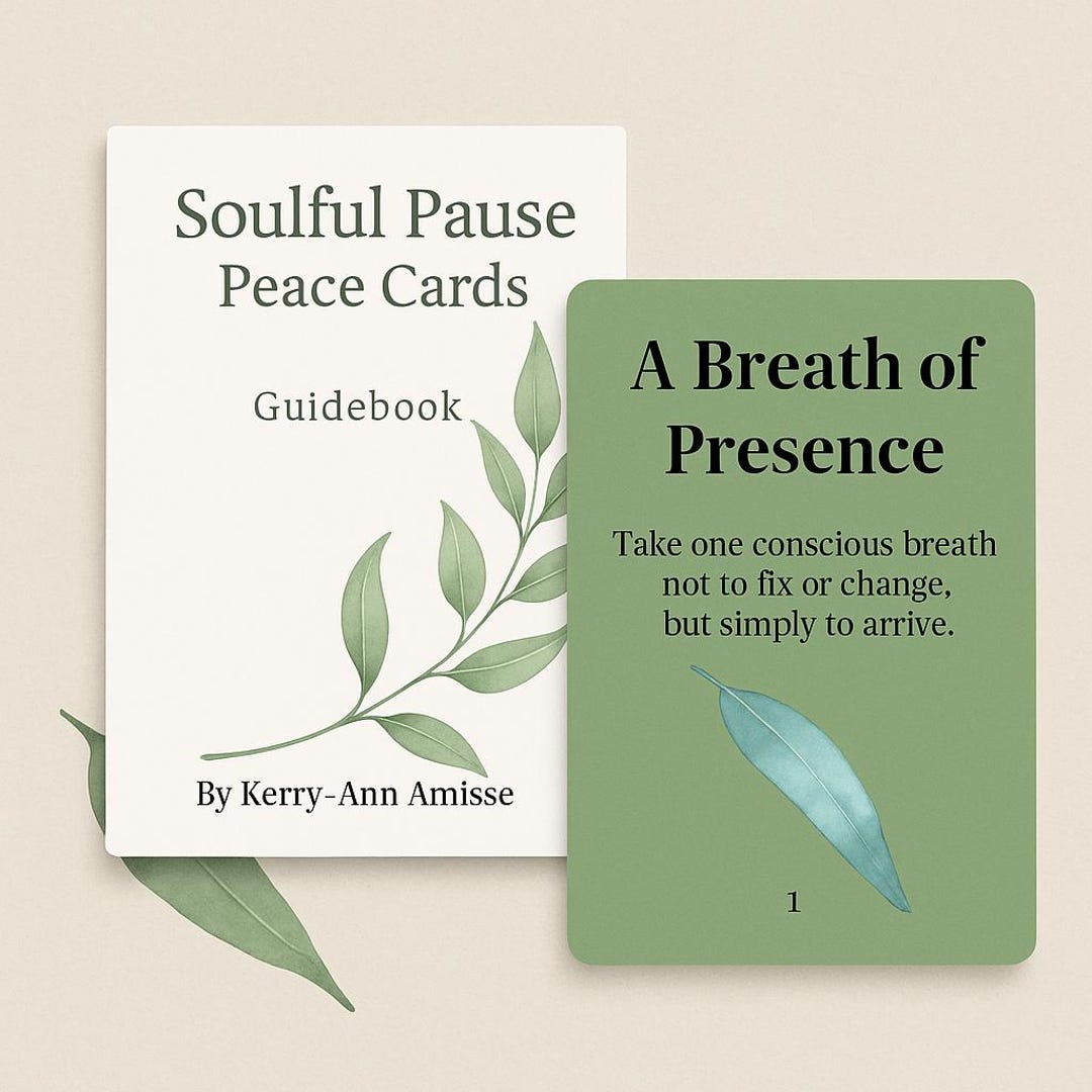 Soulful Pause Peace Cards | Printable Self-care & Mindfulness Deck ...