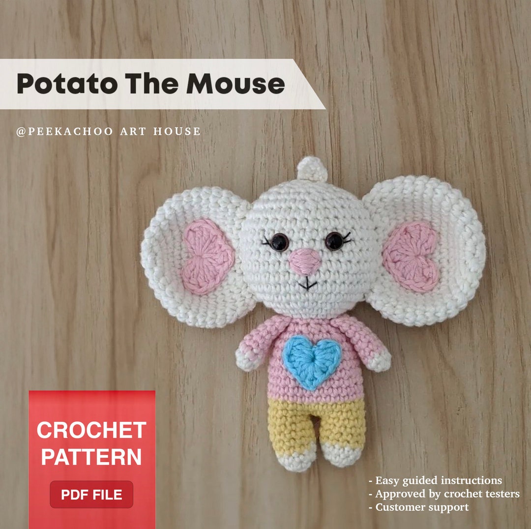 Potato the Mouse (with Cocoon), Amigurumi Pattern, Chip and Potato ...