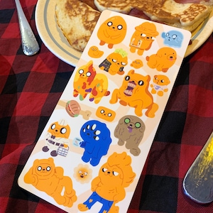 Jake Sticker Sheet - AT Vinyl Waterproof Glossy - Etsy