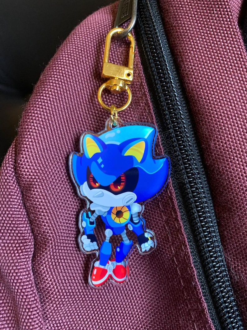 Sonic! Acrylic Keychains | Sonic, Shadow, Amy, Silver, Knuckles, Tails ...