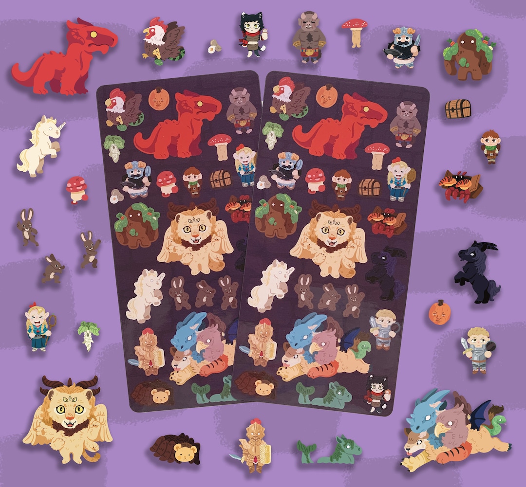 Dungeon Meshi Sticker Sheet - Vinyl Waterproof Glossy - Etsy