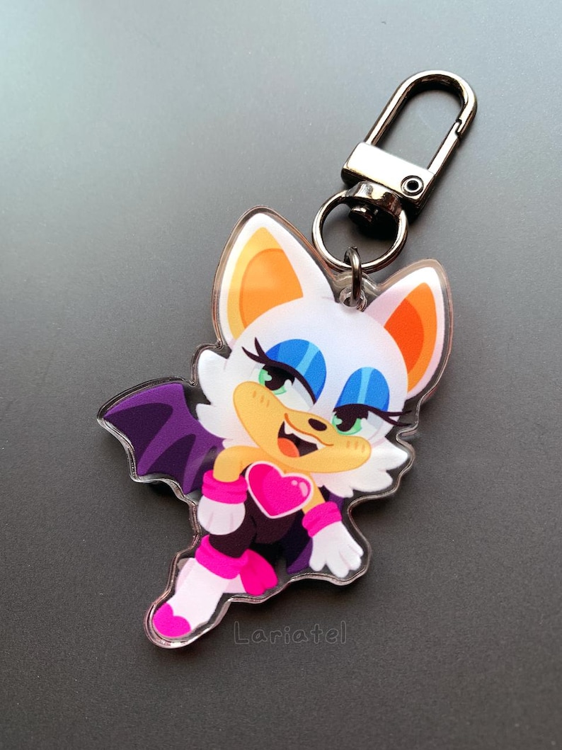 Sonic! Acrylic Keychains | Sonic, Shadow, Amy, Silver, Knuckles, Tails ...