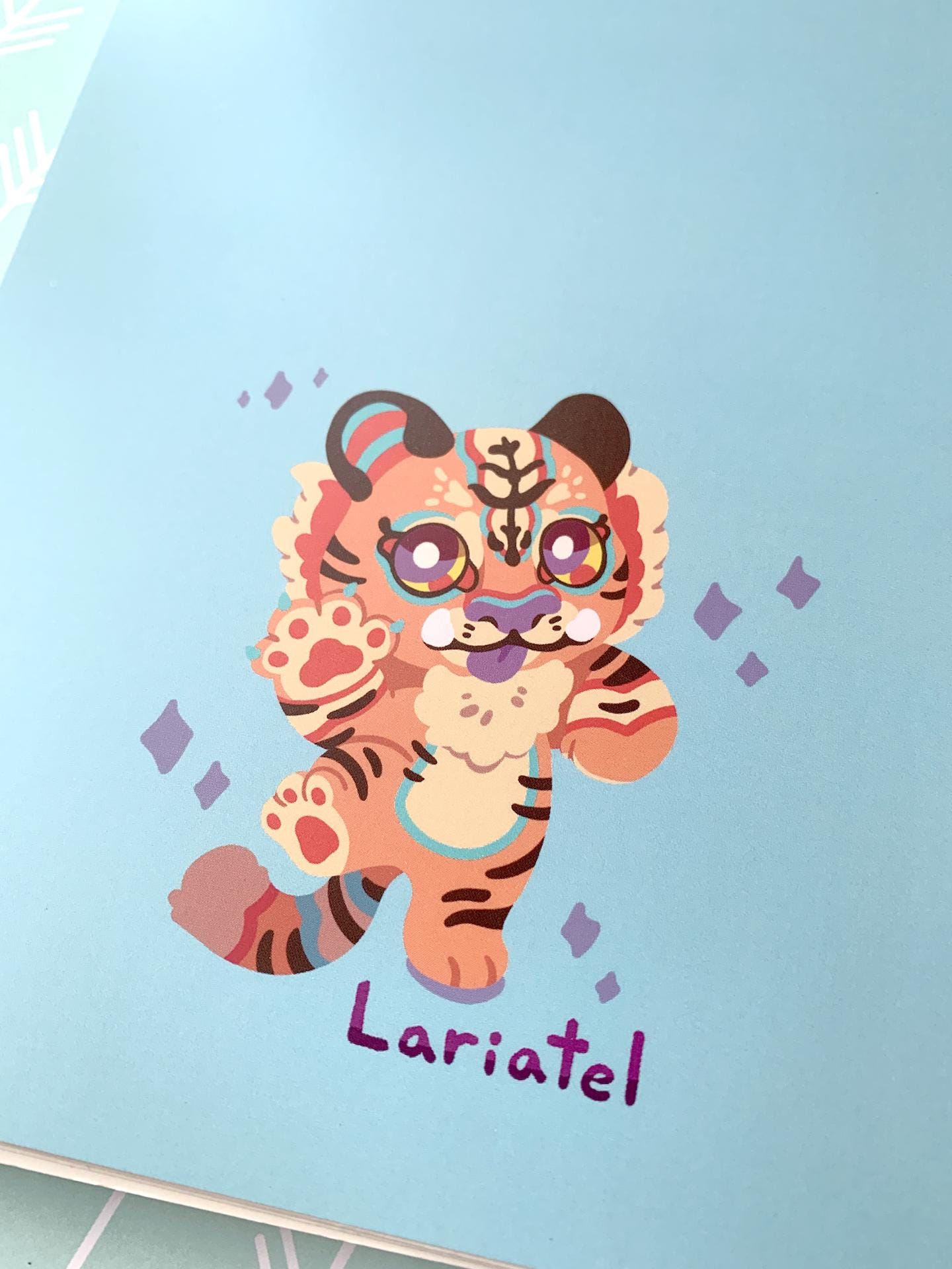 Tiger Reusable Sticker Book / A5 6x8 Reusable Sticker Collection Book ...