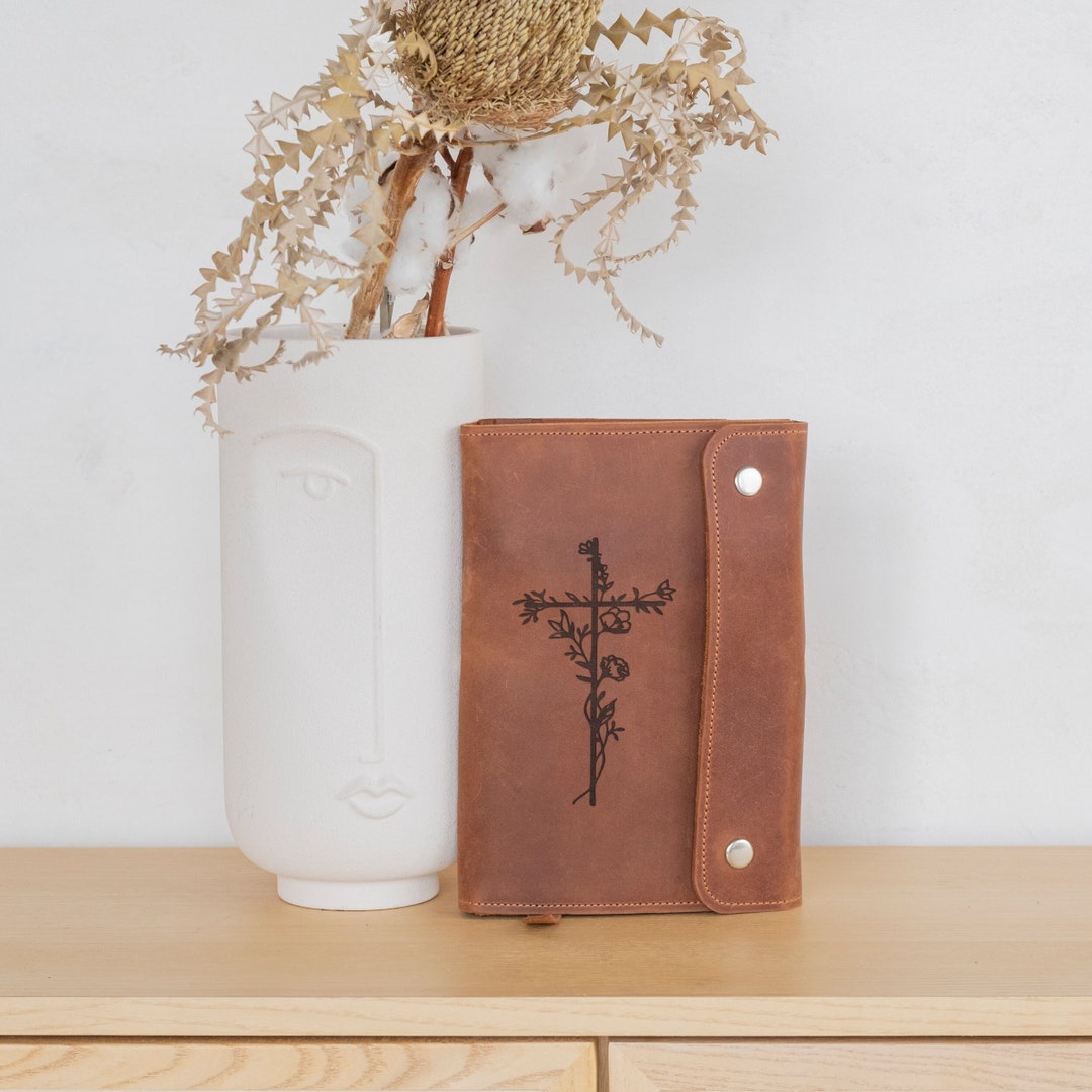 Personalized Leather Bible Cover, Customized Bible Cover, Bible Cover ...