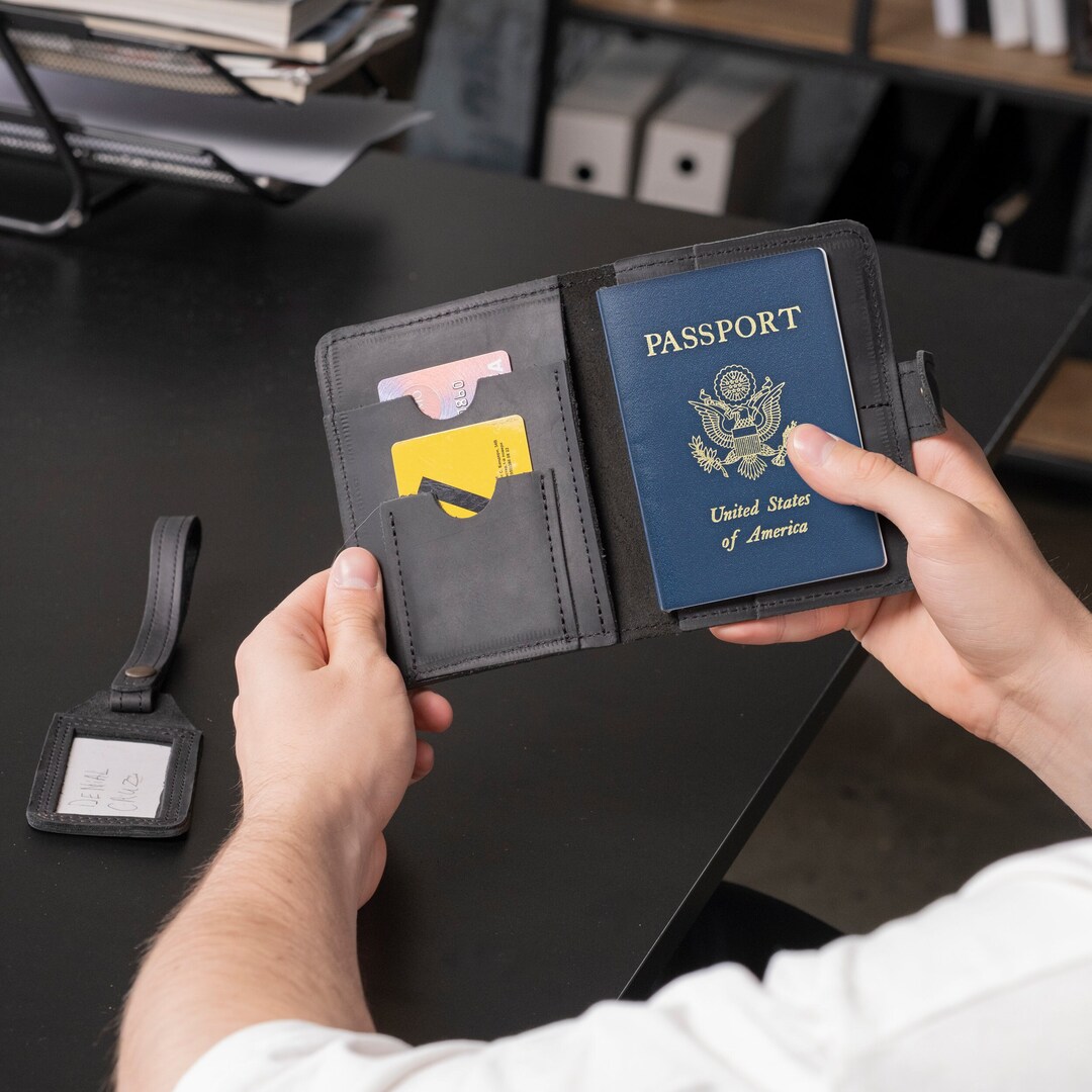 Personalized Passport Cover, Leather Passport Holder, Custom Leather ...
