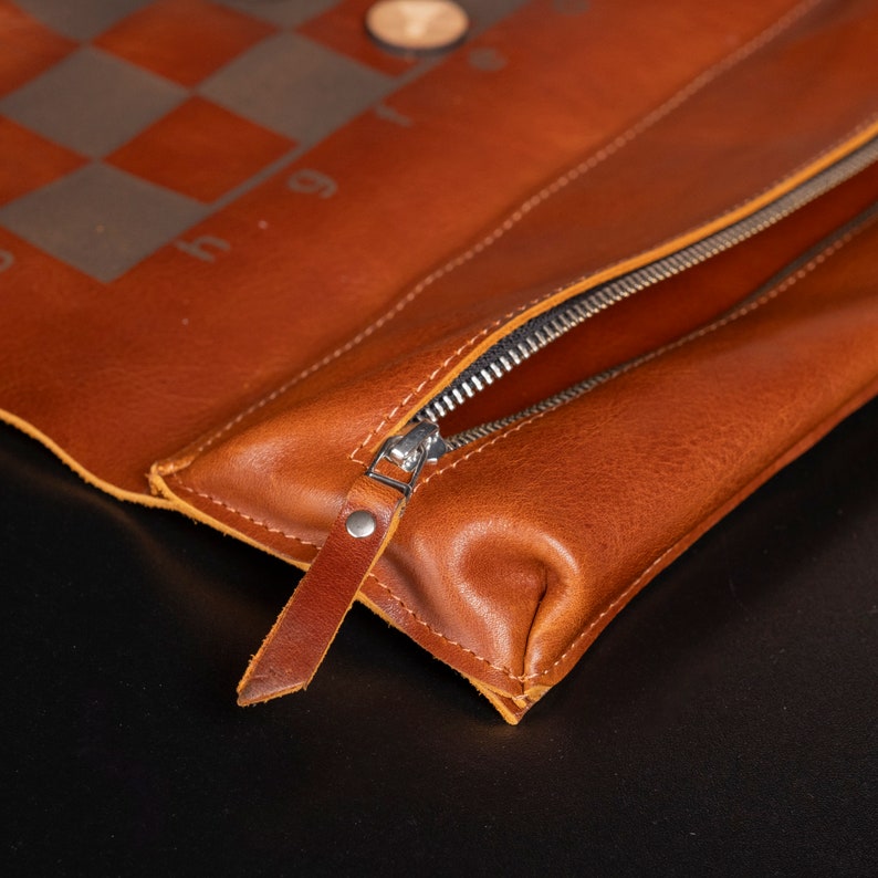 Leather Chess Board, Personalized Chess Board, Leather Chess Set ...