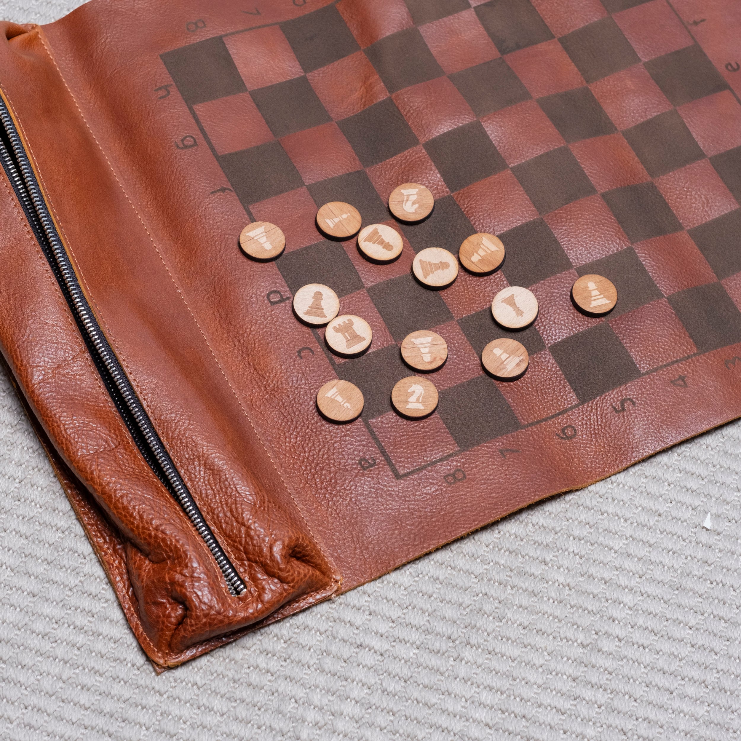 Leather Chess Board, Personalized Chess Board, Leather Chess Set ...