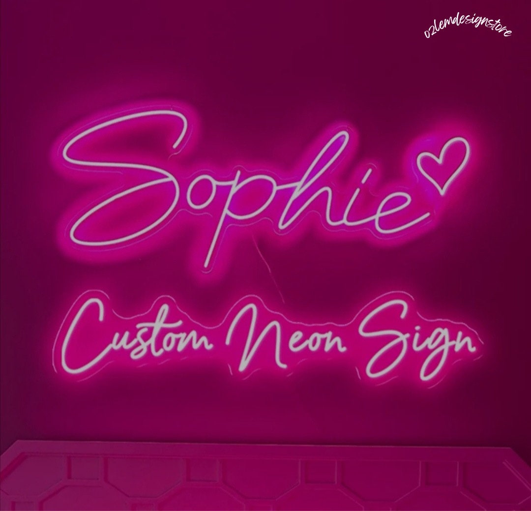 Name Light up Sign, Light up Name Sign, Dorm Decoration, Led Name Sign ...