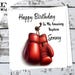 Personalised BOXING Birthday Card for Men, for Him / Her Dad, Son ...