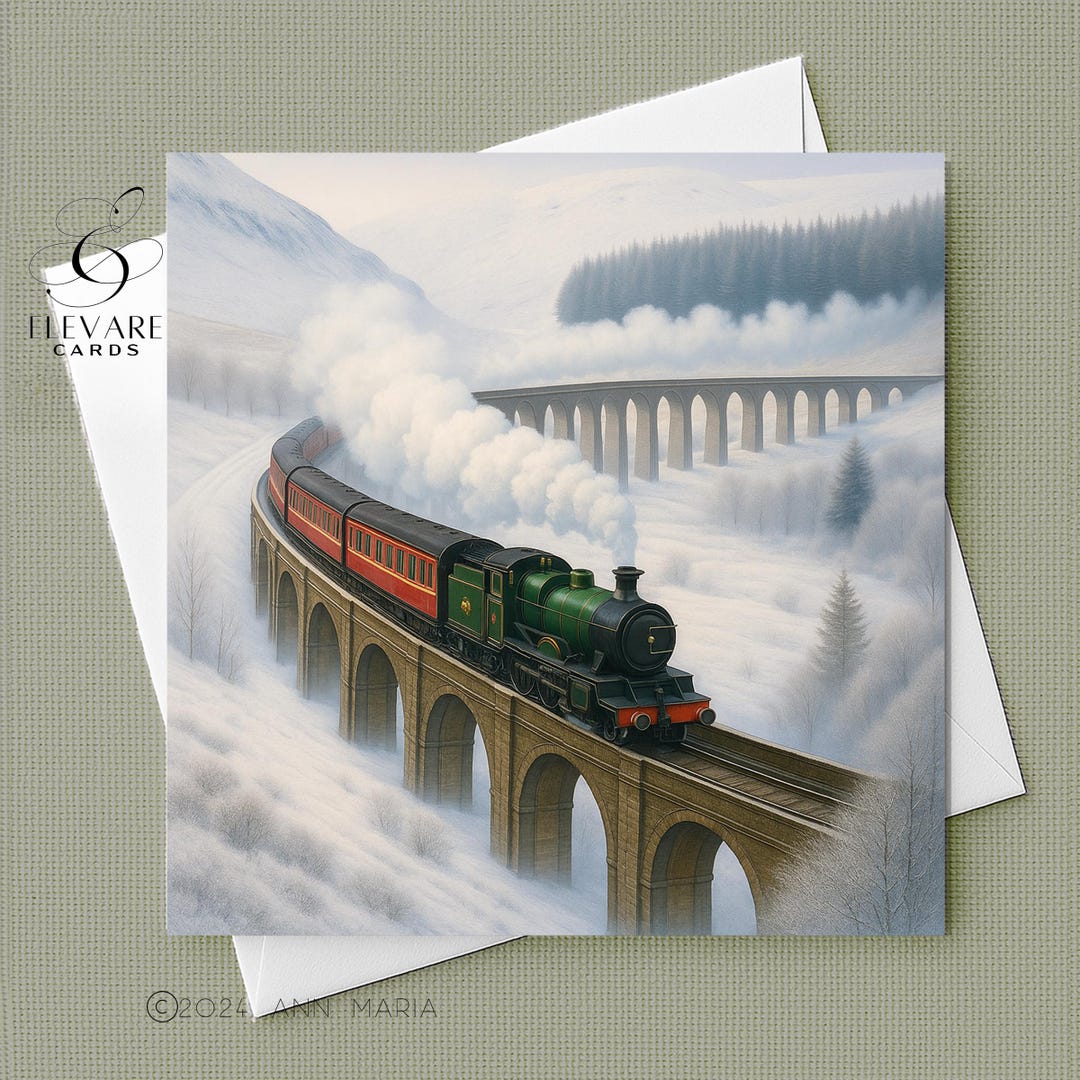 Beautiful Winter Wonderland Steam Train, Scottish Highlands, Christmas ...