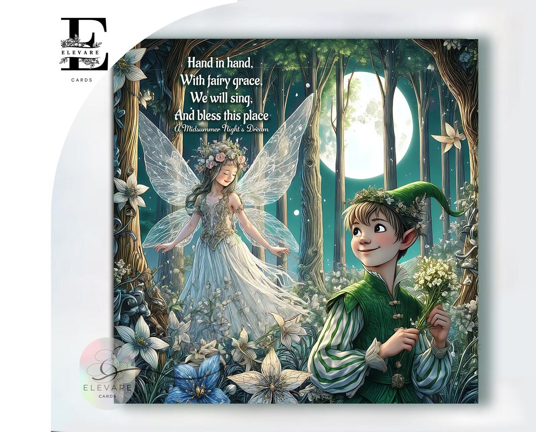 A Midsummer Nights Dream William Shakespeare Inspired, Whimsical Art ...