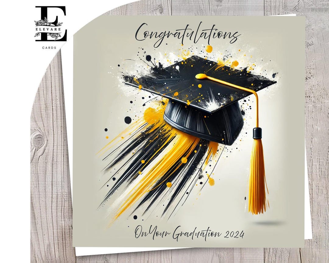 Personalised Graduation, Congratulations. Colourful Greeting Card ...