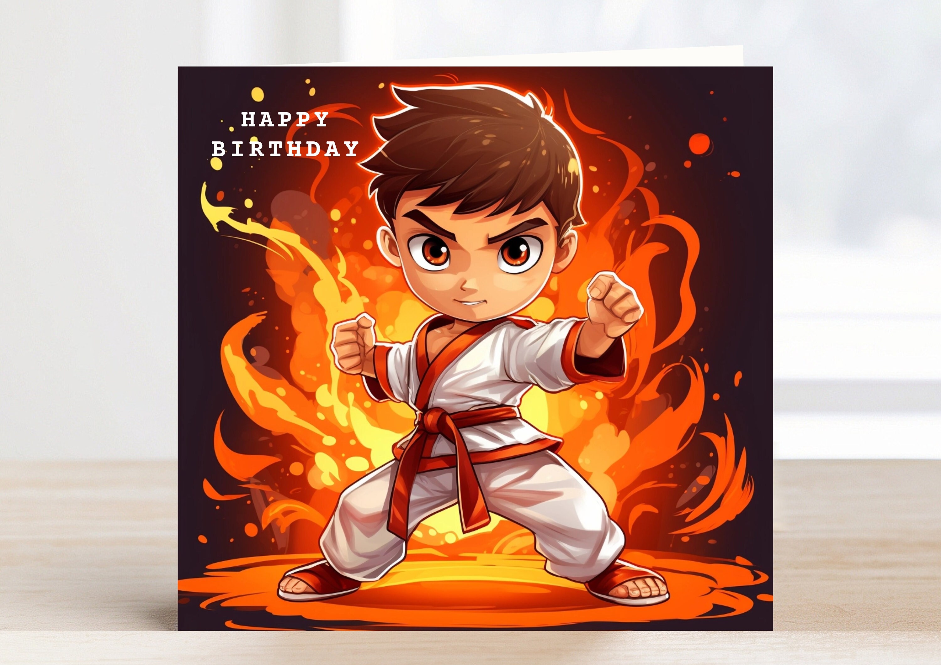 Personalised Birthday Card, Choose Any Age, Kids Cartoon Illustration ...