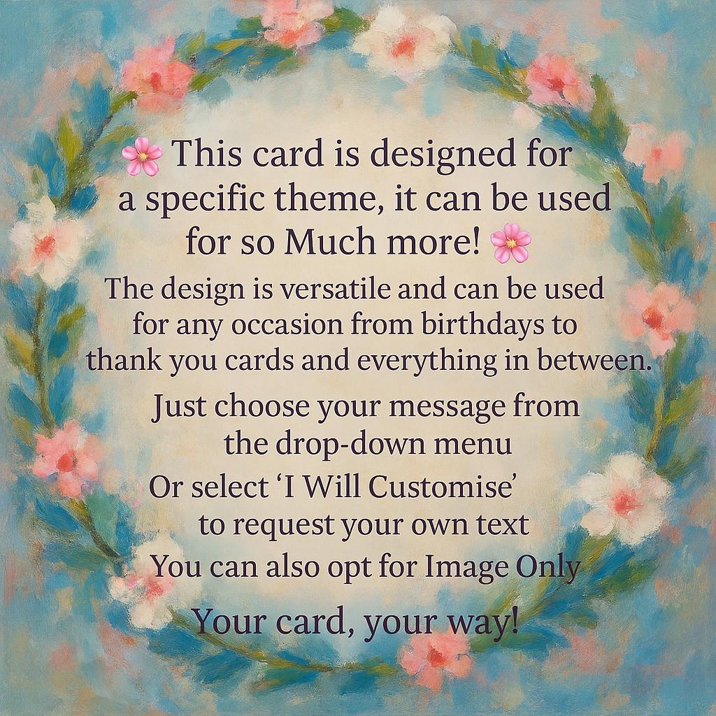 Personalised Birthday Card, Choose Any Age Kids - Watercolour Design ...