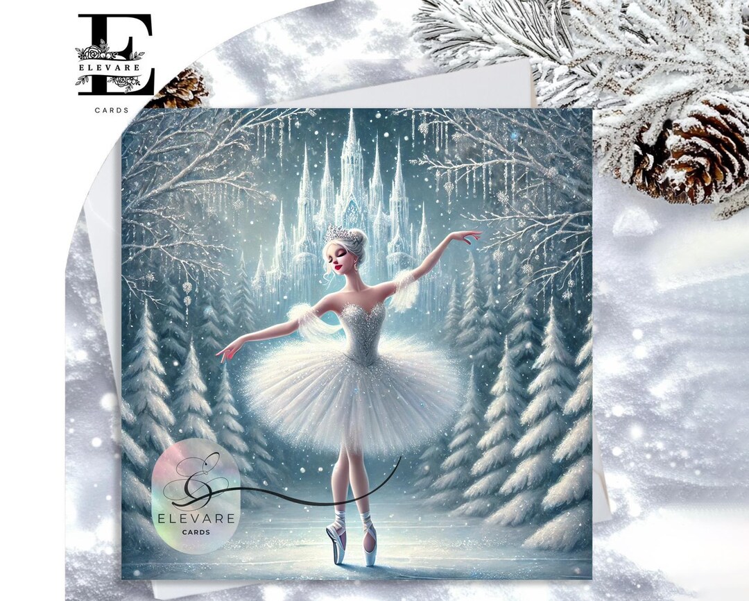 The Snow Queen Ballerina. Artistic Christmas Card of A Fairy Tale by ...