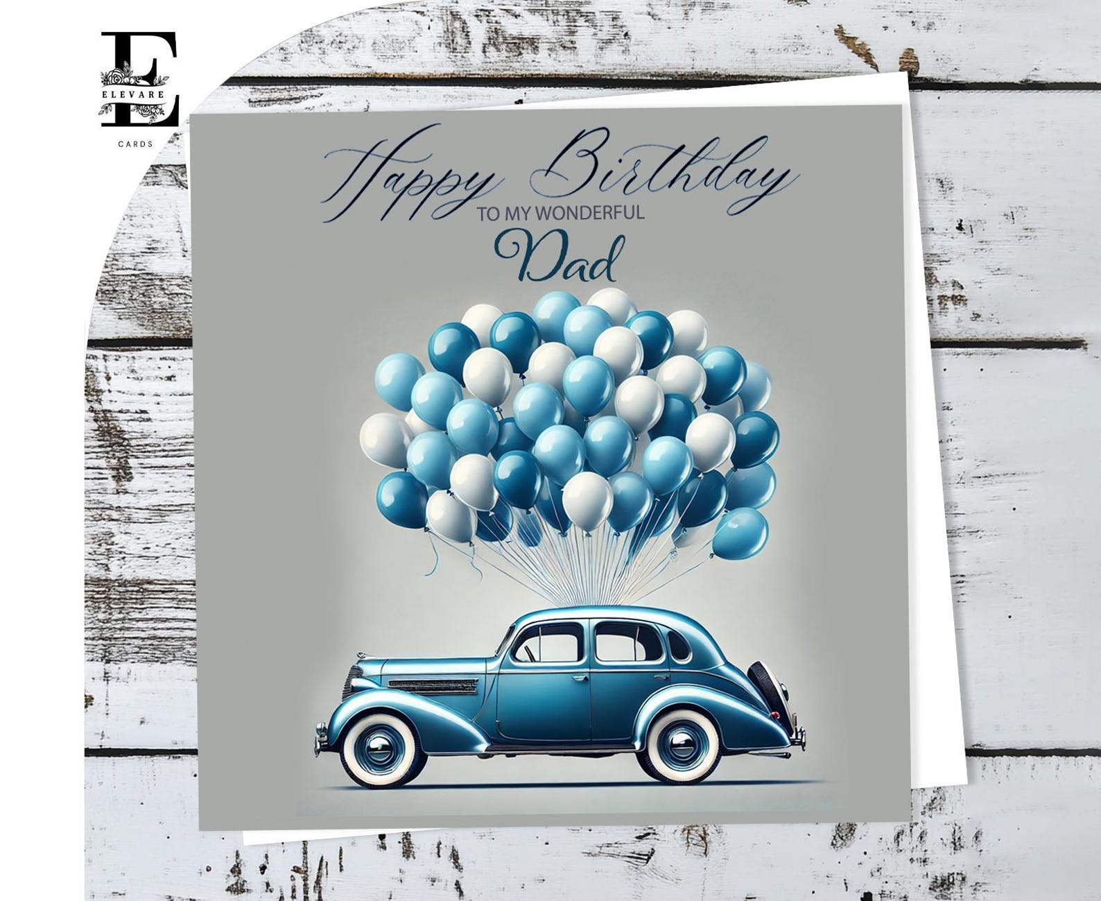 Personalised Classic Car, Birthday Card for Men, Dad Son Brother ...