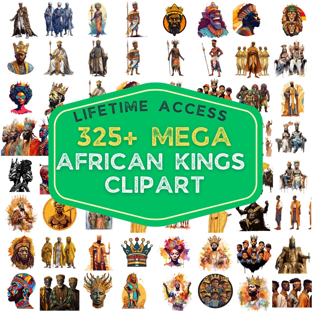 African Kings Clipart Watercolor Kwanzaa Clipart African - Etsy