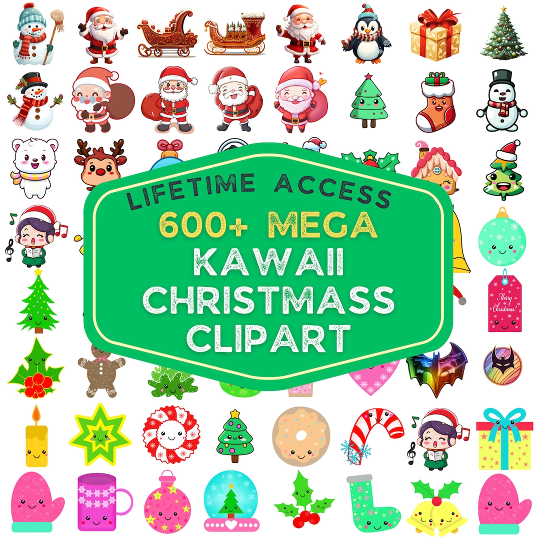 Cute Christmas Clipart, Kawaii Christmas, Clipart Cute Christmas ...