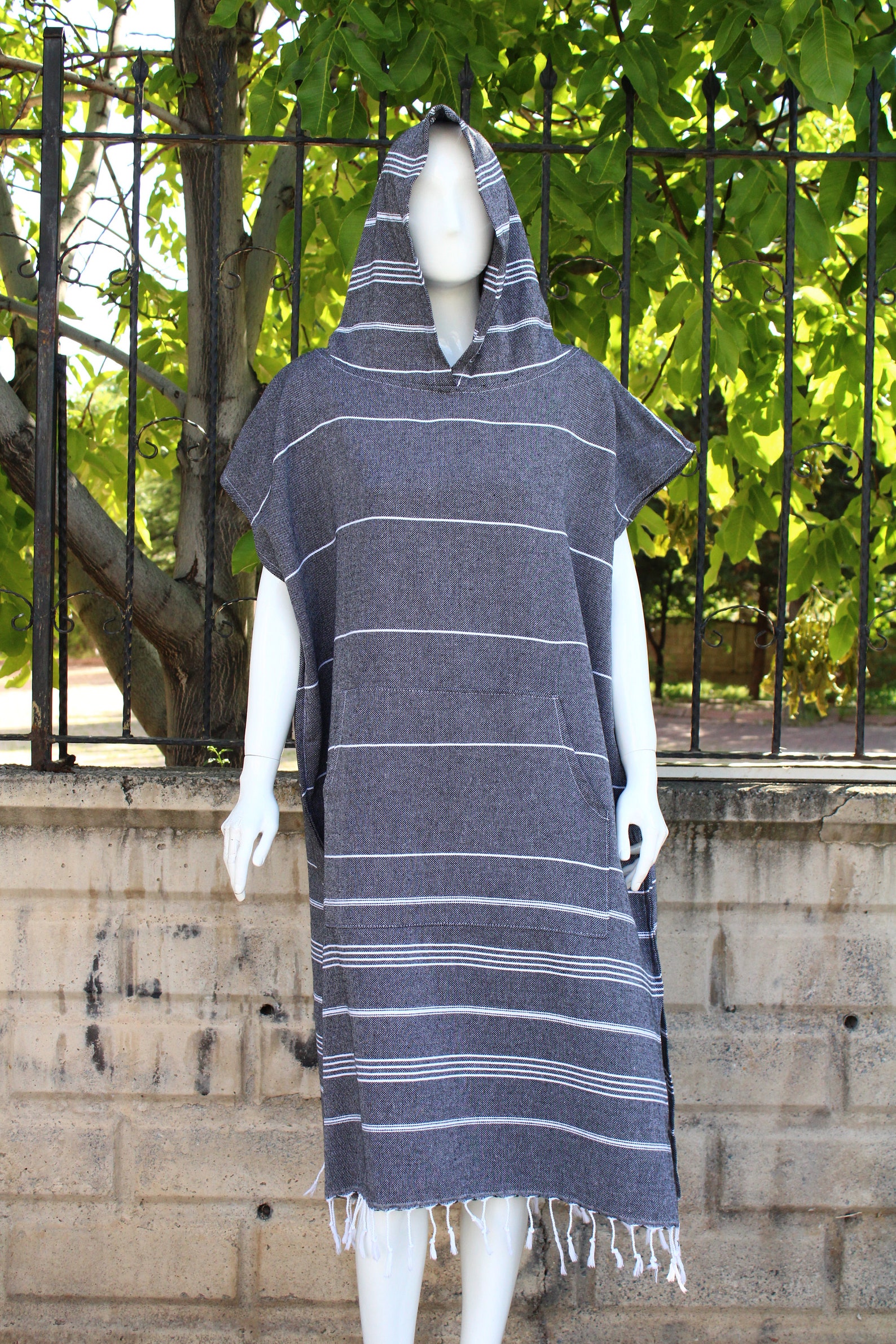 CUSTOM Gift Hooded Poncho for Adult, Unisex Beach Cover Up ...