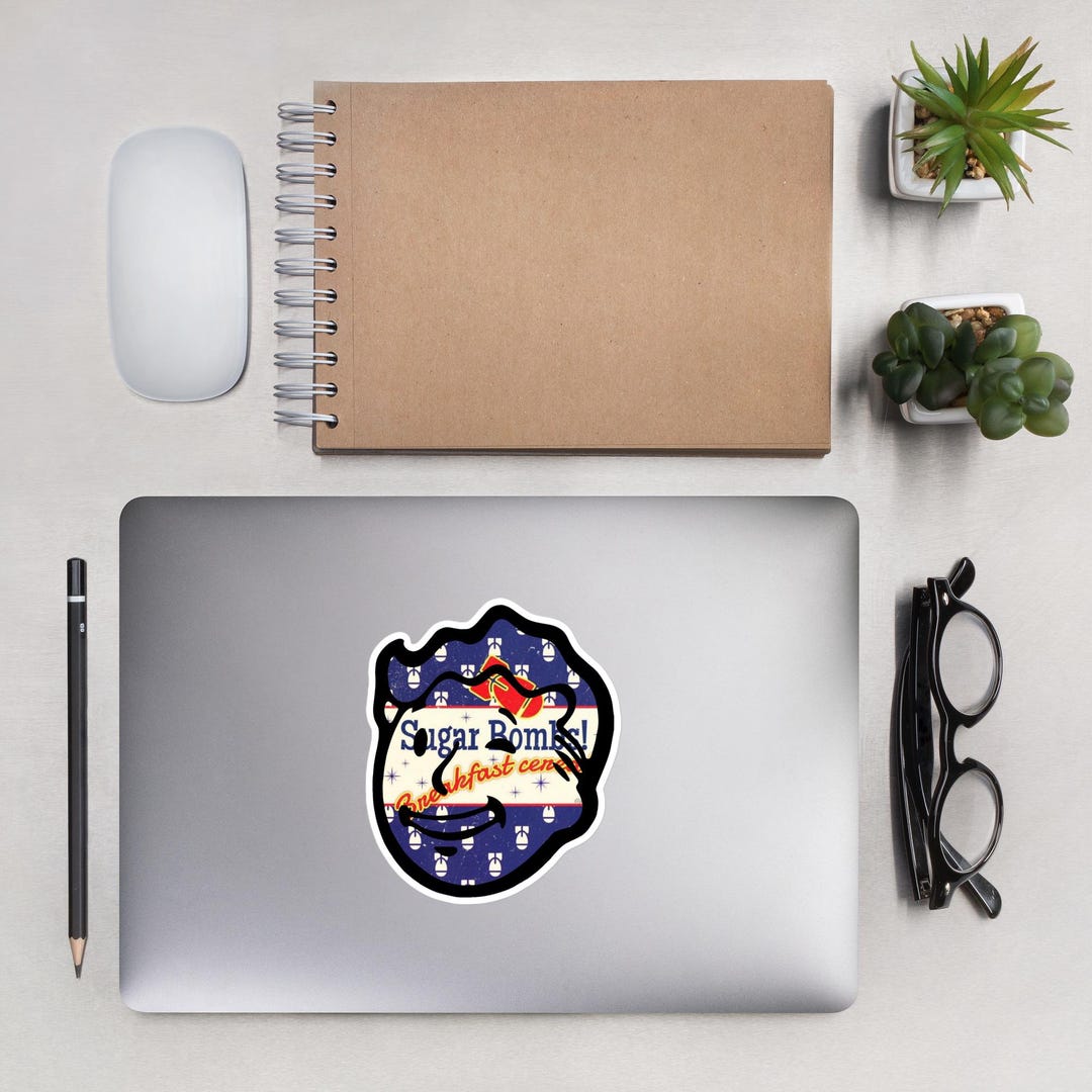 Sugar Bombs Cereal Sticker, Fallout Sticker, Vault Boy Sticker - Etsy