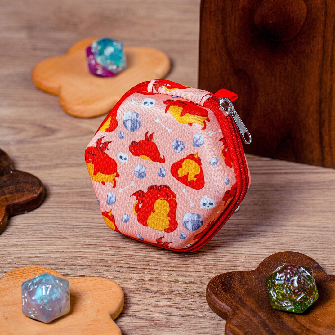 Dungeons and Dragons/d&d Dice Mini Case - *chonky Fire* - Etsy