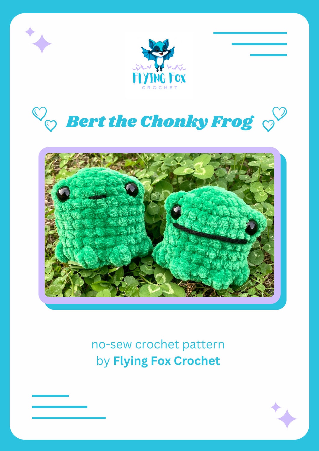Bert the Chonky Frog Crochet Pattern PDF - Etsy