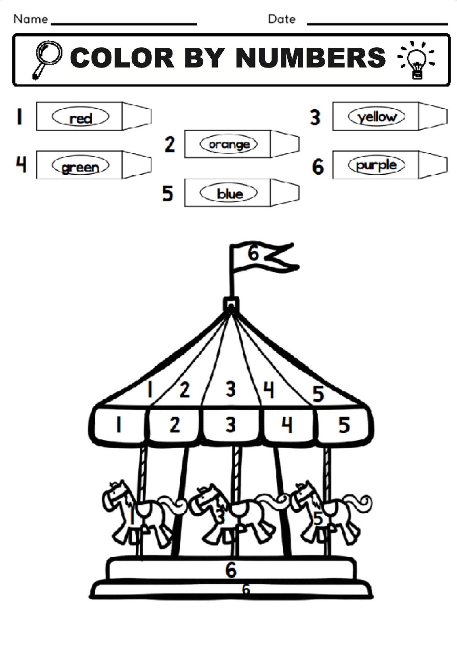 40 Printable Basic Math Worksheets for Kindergarteners. Color by ...