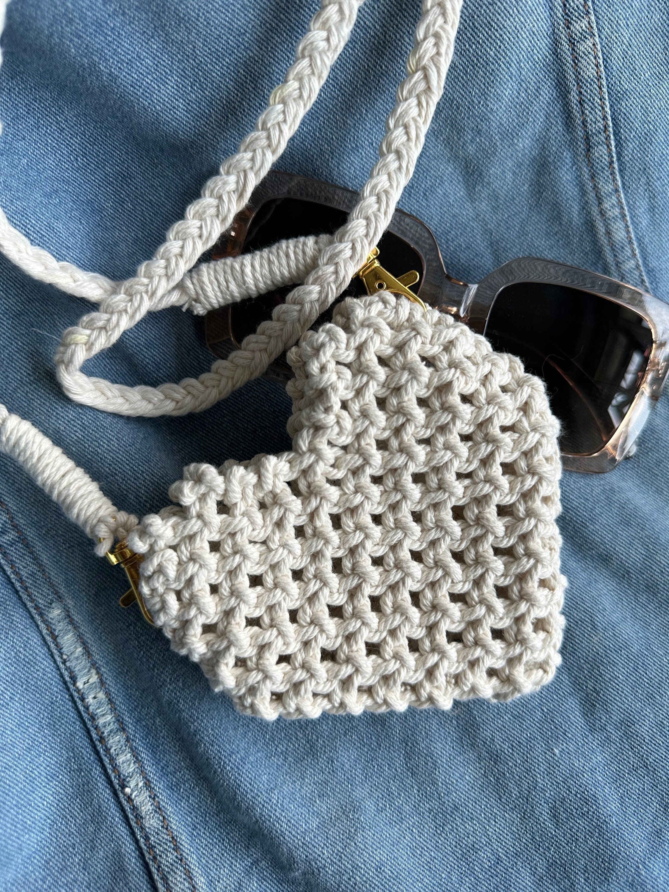 Heart Shaped Macrame Bag - Etsy