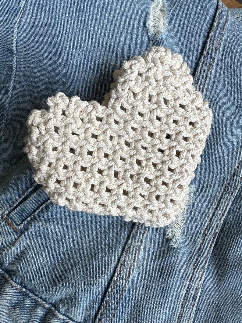 Heart Shaped Macrame Bag - Etsy