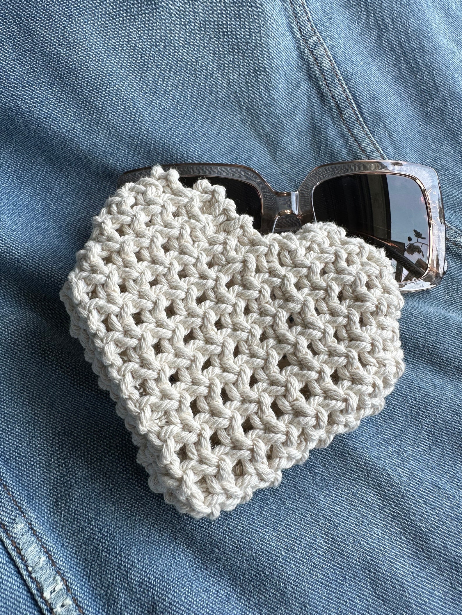 Heart Shaped Macrame Bag - Etsy