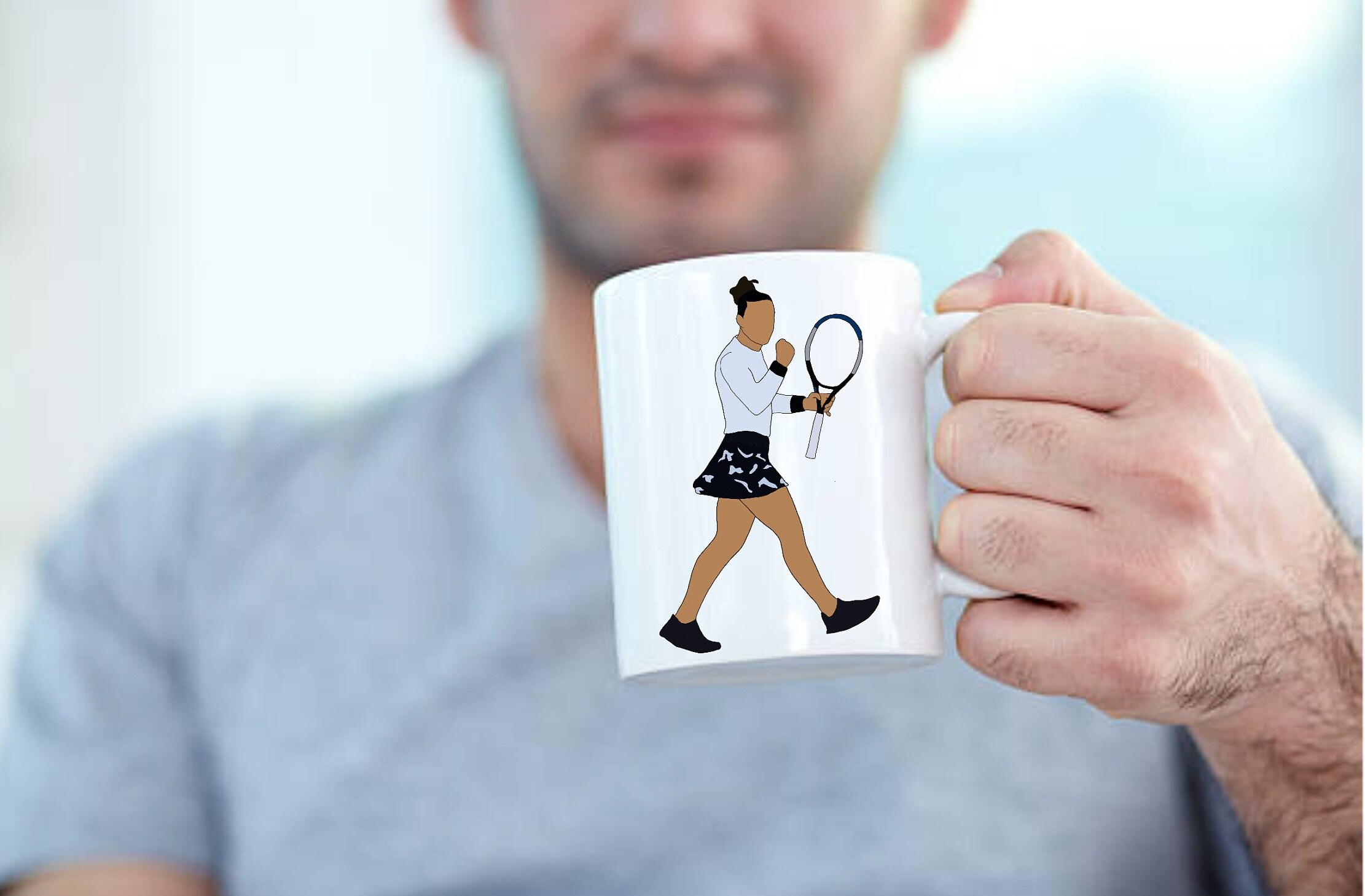 Maria Sakkari Mug, Sakkari Roland Garros Design, Sakkari Tennis Mugs - Etsy