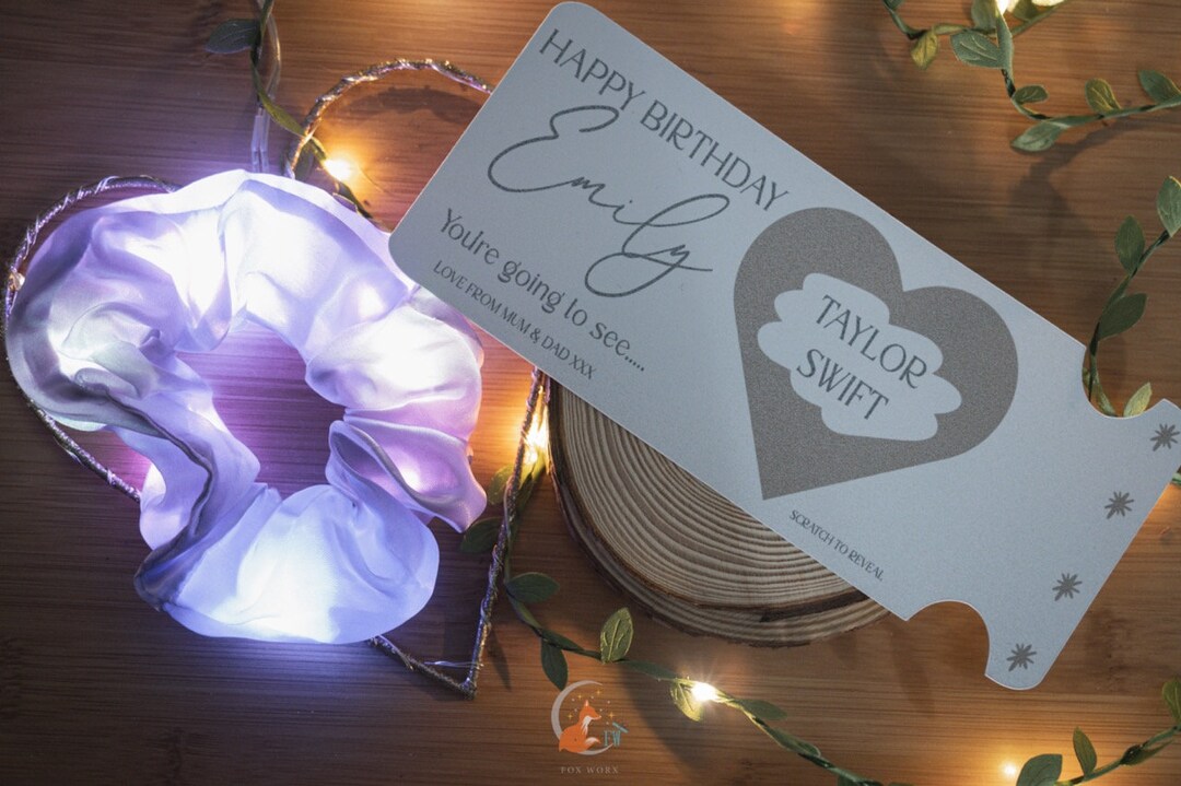 Personalised Surprise Birthday Card Taylor Swift Swifty the Eras Tour ...