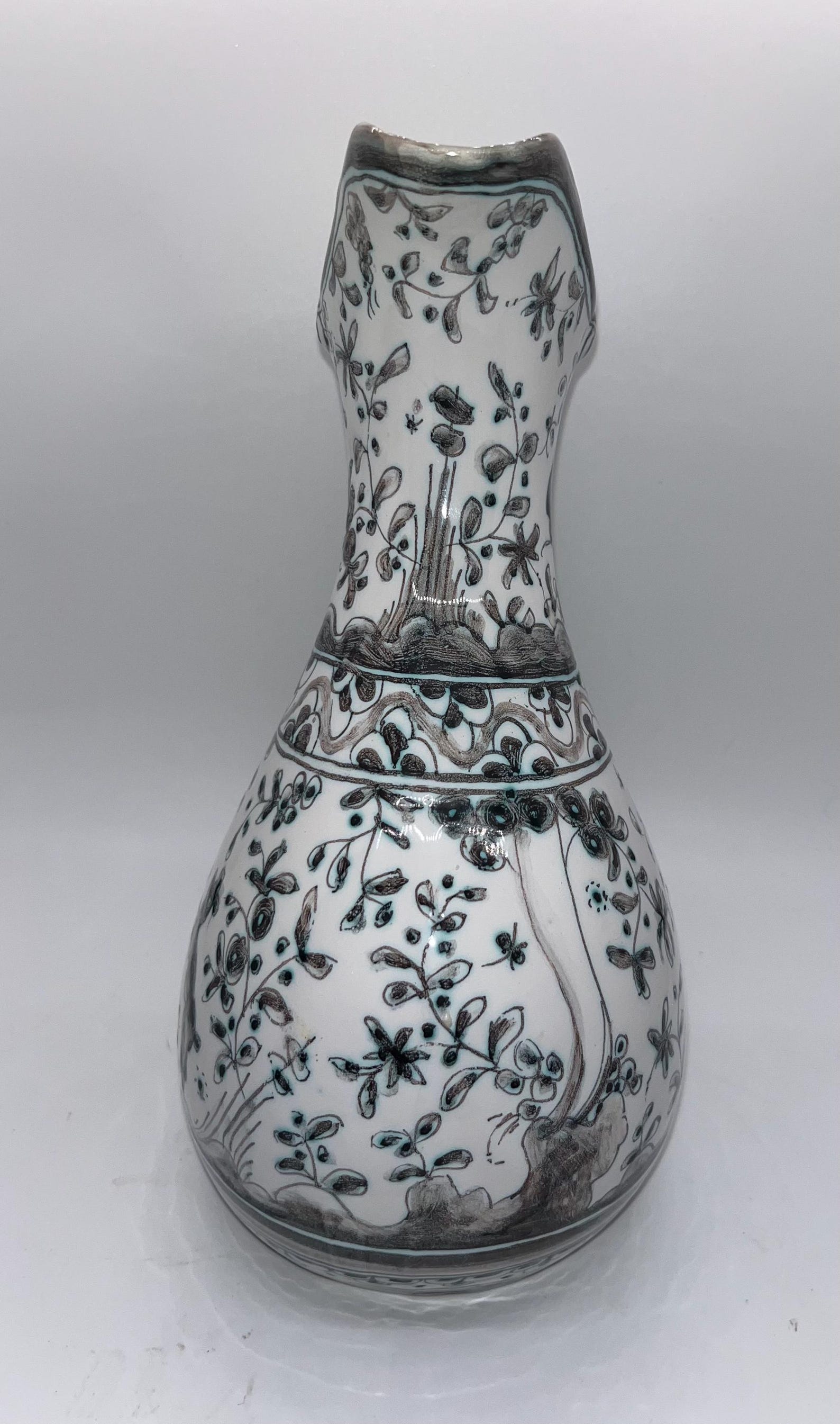 RARE DUCK Shaped Water Pitcher Ceramica Conimbriga Hand Painted ...