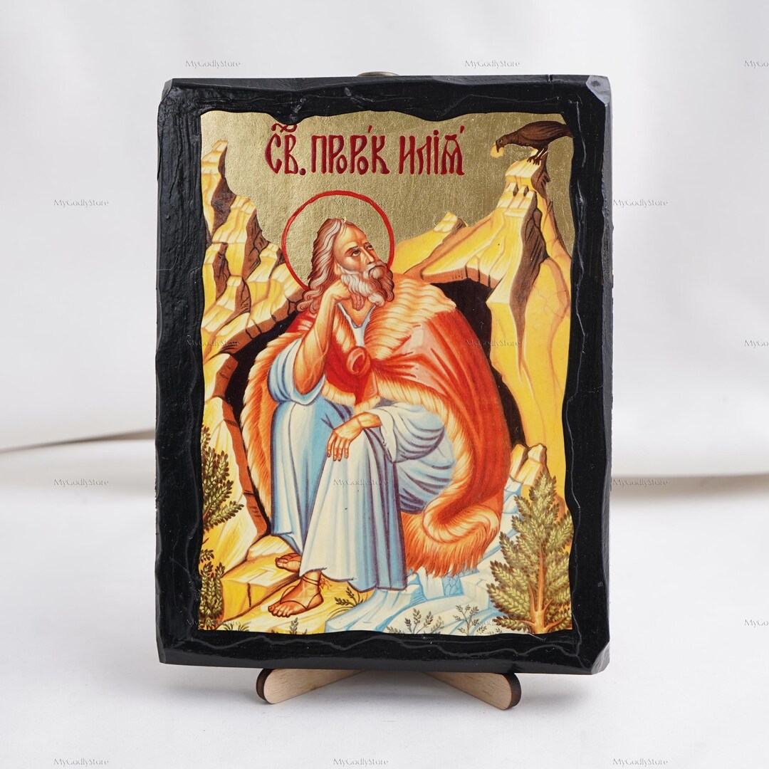 Icon of SAINT PROPHET ELIJAH, Christian Icons, Handmade Orthodox Icon ...