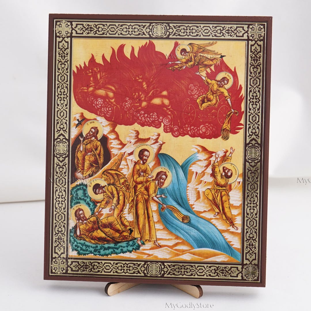 Icon of HOLY PROPHET ELIJAH, Personalized Icons, Handmade Orthodox Icon ...