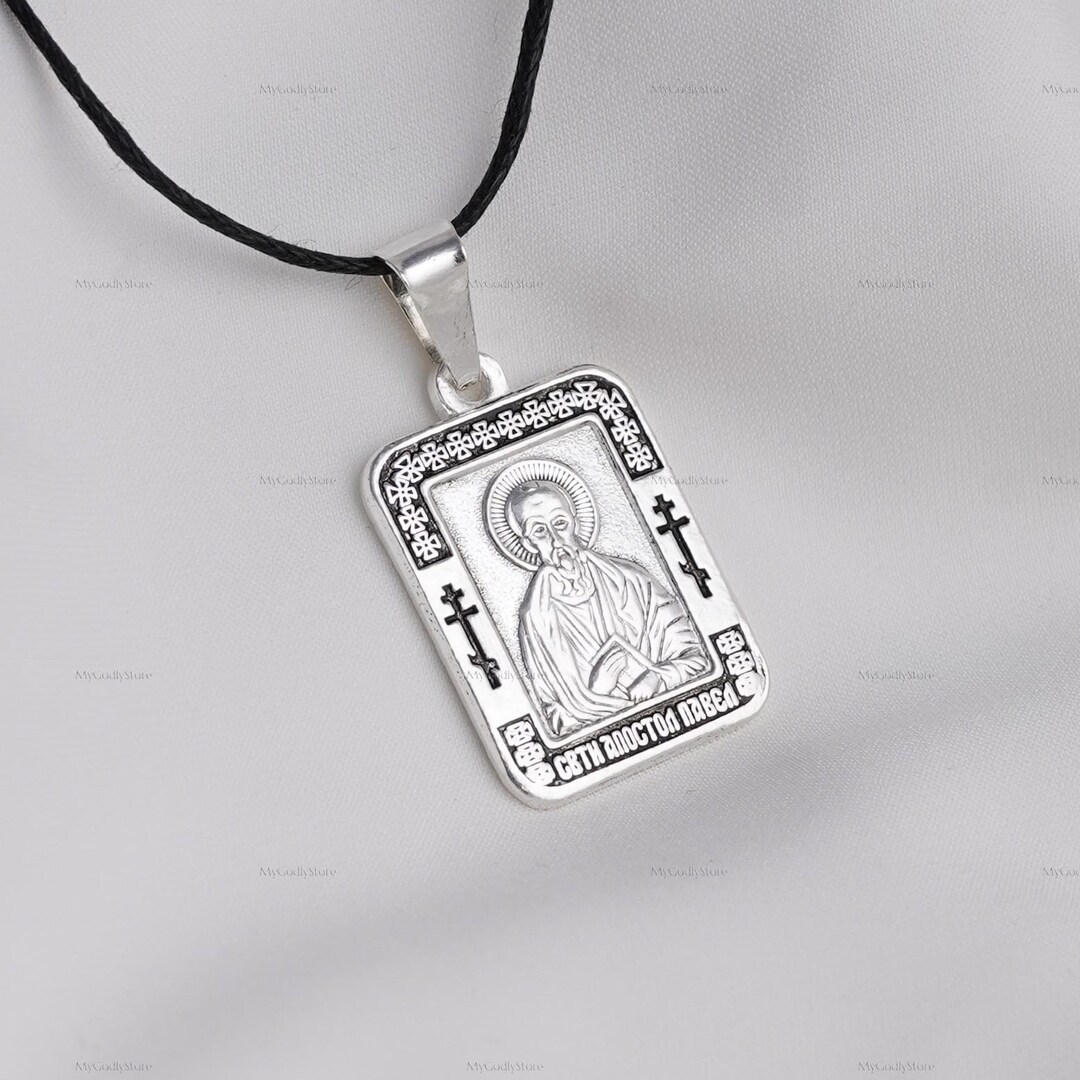 SAINT PAUL the APOSTLE Orthodox Icon Pendant Necklace, Men Jewellery ...