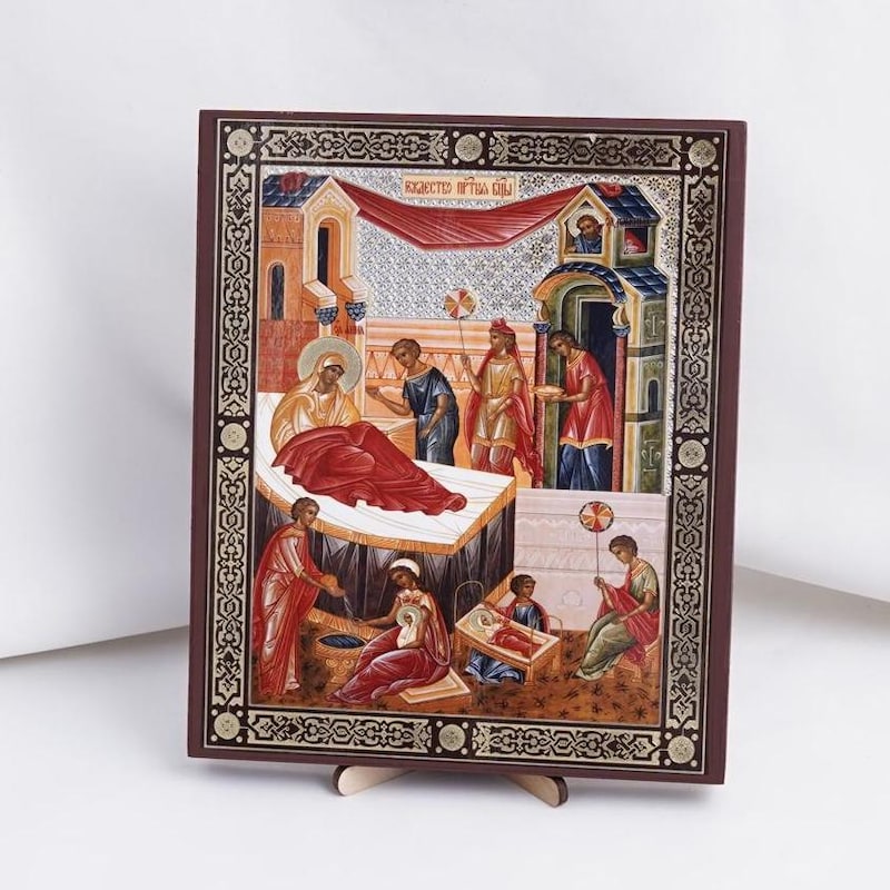 Virgin Mary Icon - Etsy