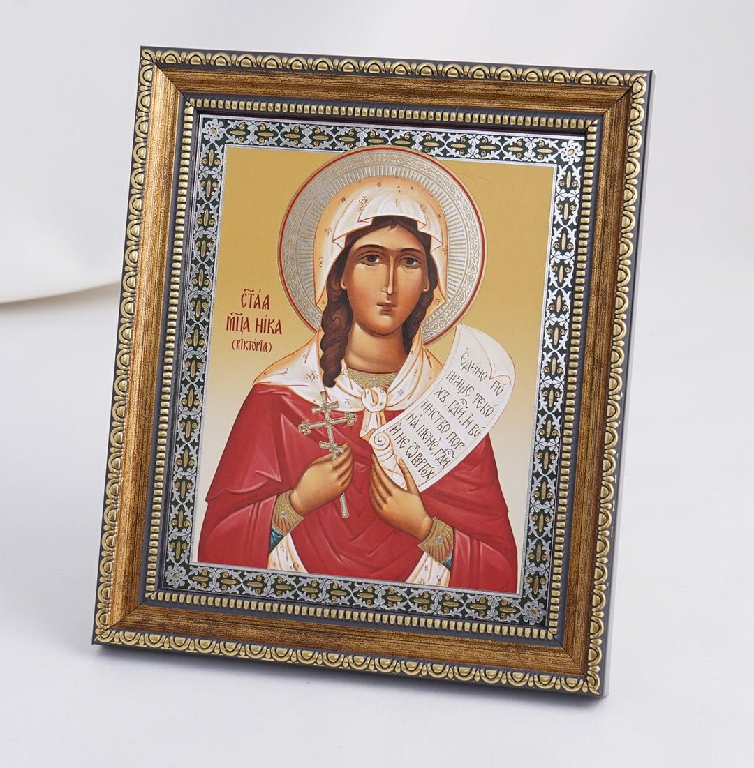 Icon of SAINT NIKA of CORINTH, Personalized Icon, Orthodox Handmade ...