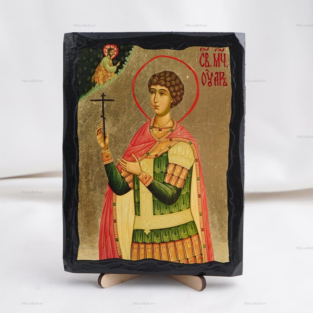 Icon of SAINT MARTYR VARUS, Christian Icons, Handmade Orthodox Icon of ...