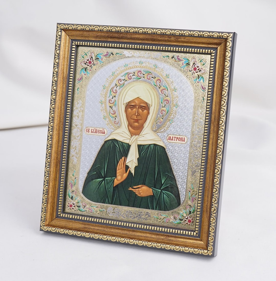Saint MATRONA Icon, Personalized Icon, Saints Icon, Handmade Icons ...