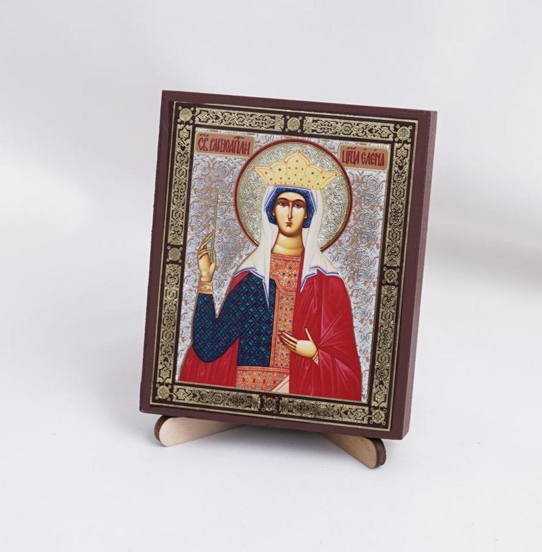 SAINT HELENA Icon, Personalized Icon, Handmade Orthodox Icon of Saint ...