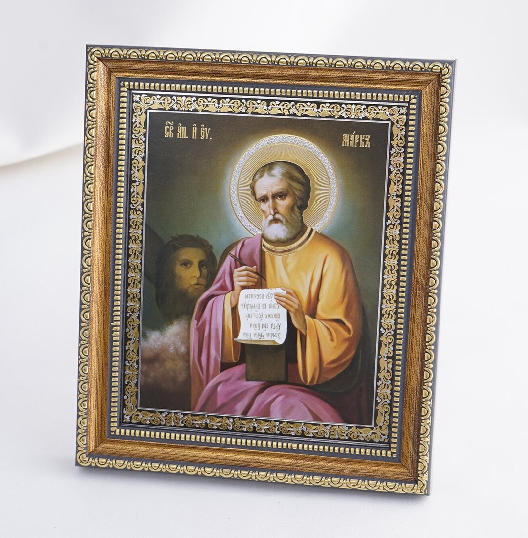 SAINT MARK the APOSTLE Icon, Personalized Icons, Orthodox Handmade Icon of Saint Mark the ...