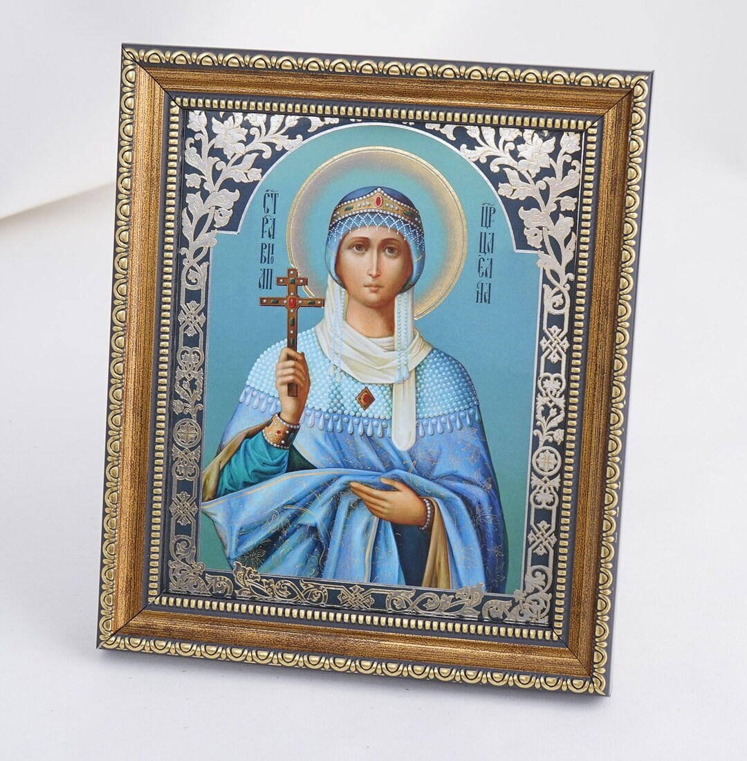 SAINT HELENA Icon, Personalized Icon, Holy Elena, Silver Handmade Icons ...