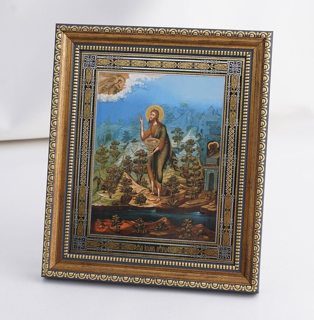 Icon of Saint JOHN the BAPTIST, Personalized Icon, Orthodox Handmade ...