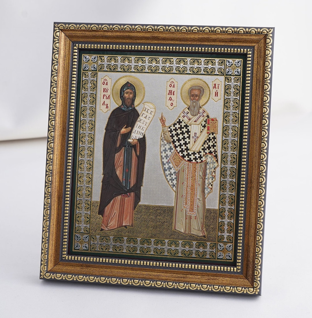 Saints CYRIL and METHODIUS Icon, Personalized Icon, Saints Icon ...