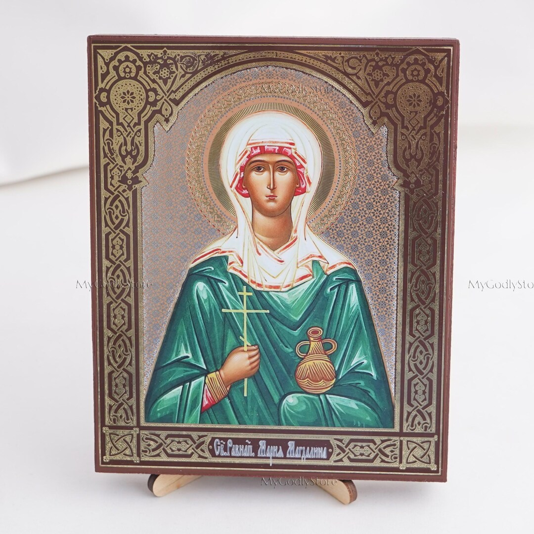 SAINT MARY MAGDALENE Icon, Personalized Icons, Handmade Orthodox Icon ...