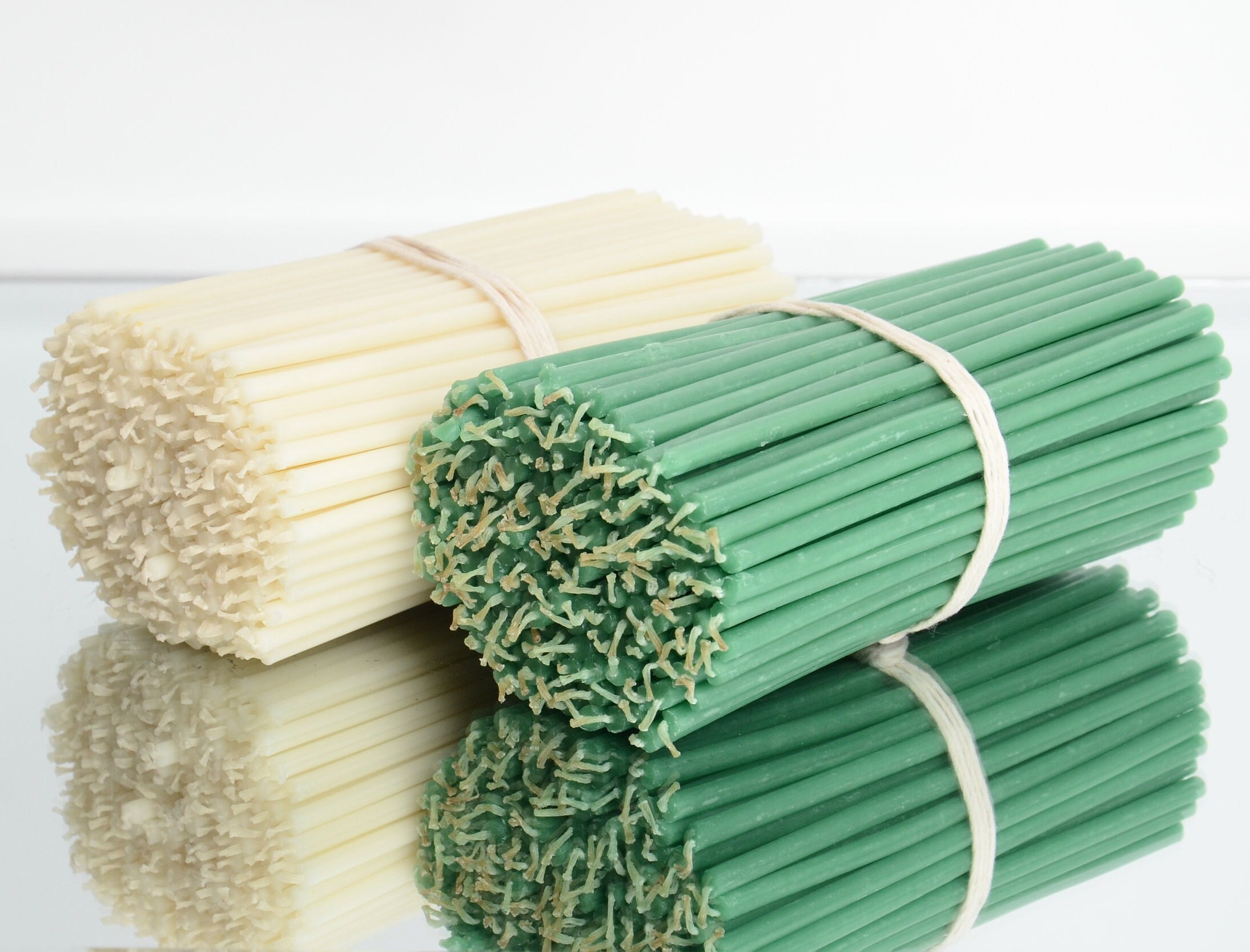 Ritual Candles, Beeswax multicoloured Orthodox Candles for Prayer ...