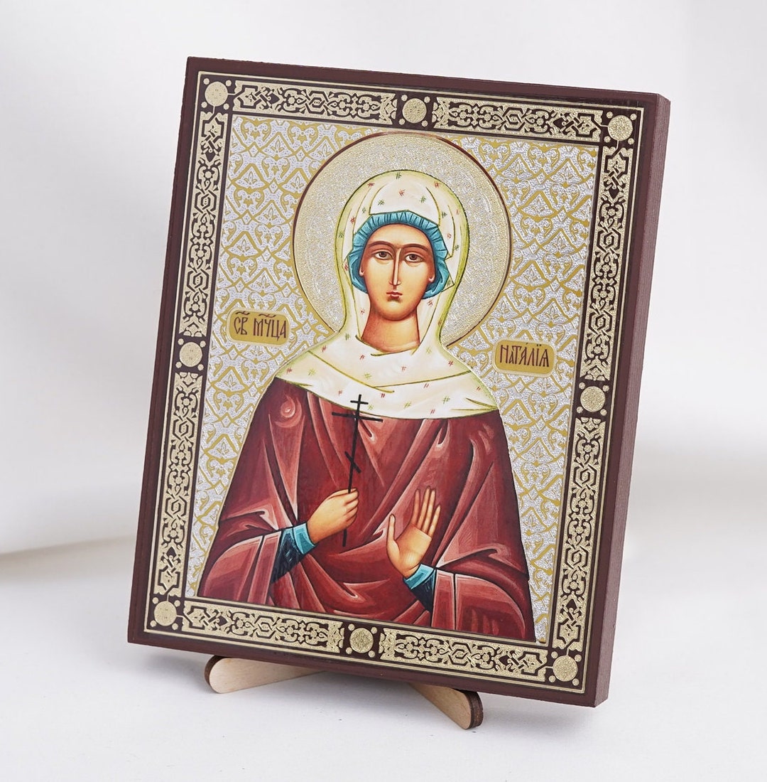HOLY MARTYR NATALIA Icon, Personalized Icon, Handmade Orthodox Icon of ...