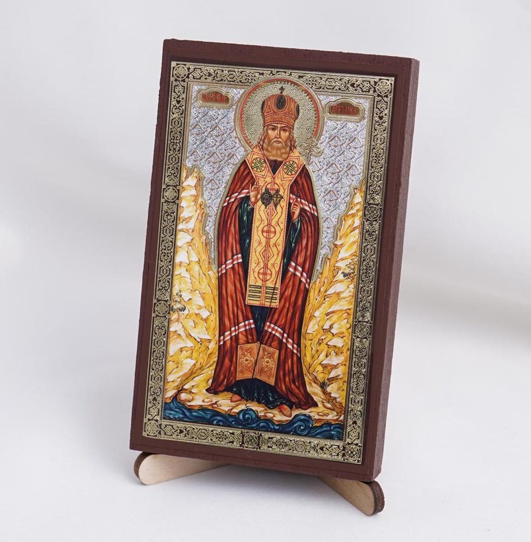 SAINTS LUKE Icon, Personalized Icons, Handmade Orthodox Icon of Luke ...