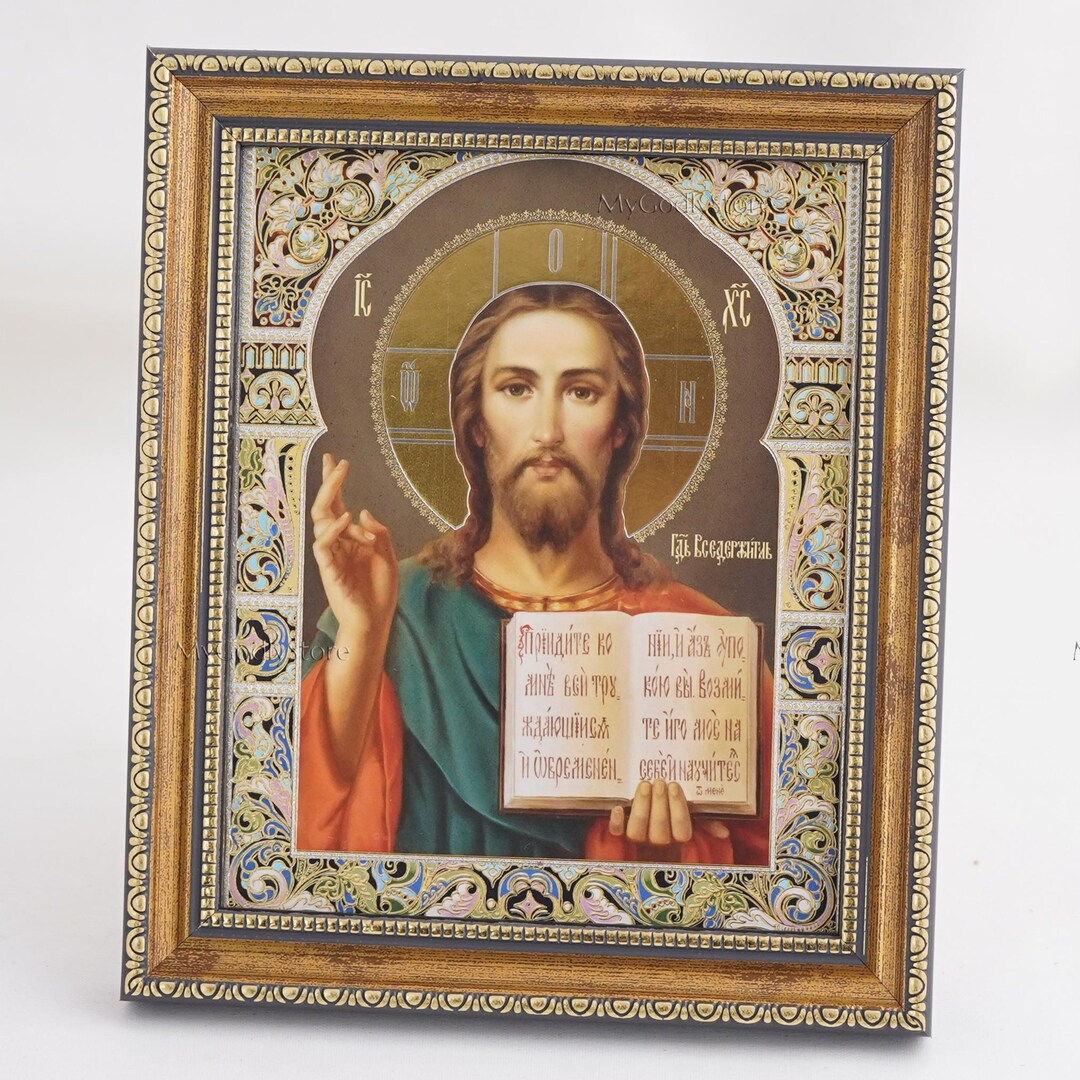 Icon of SAINT JESUS CHRIST Personalized Icon, Orthodox Handmade Icon of ...